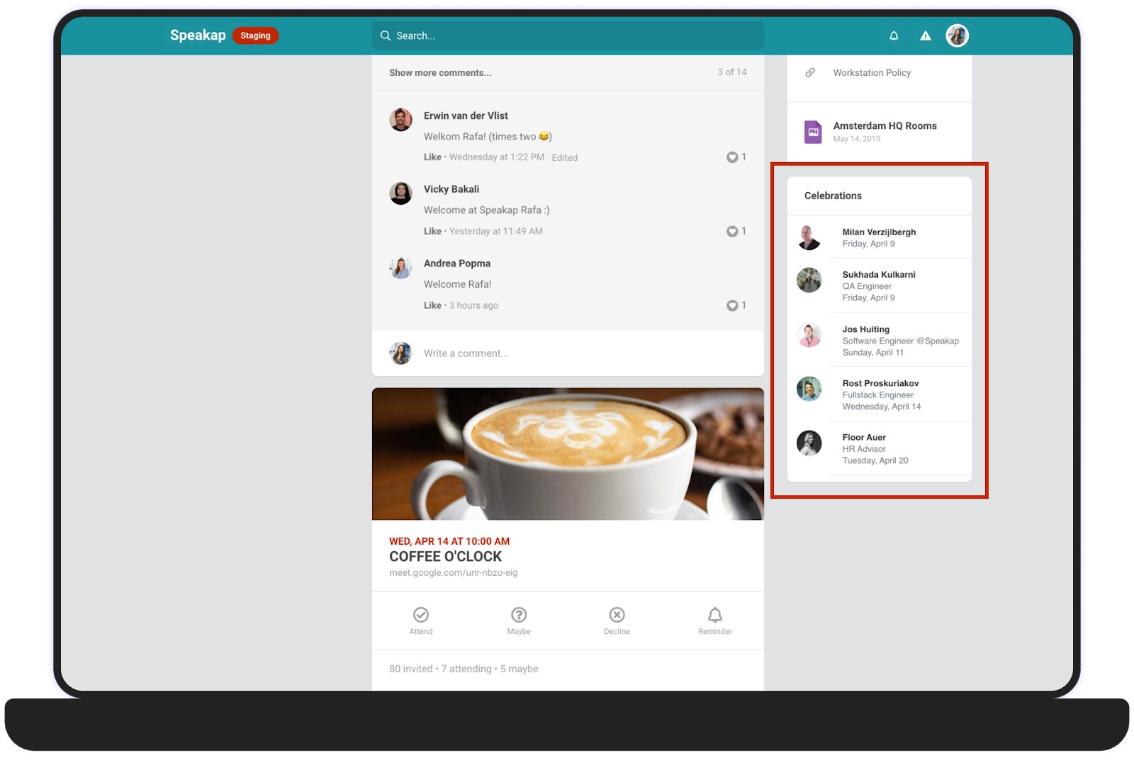 The Birthday Widget – Speakap Support